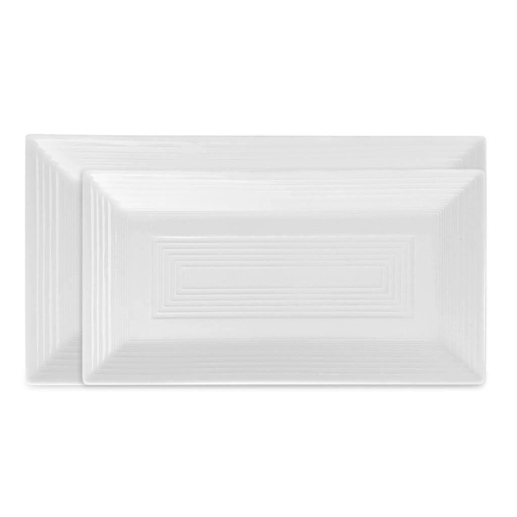 Lined Rectangular Platter – Silver Spoon Party Rental