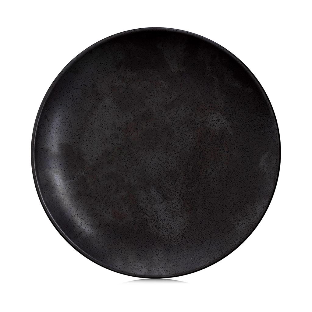 Black Rustic Large Plate 12" – Silver Spoon Party Rental