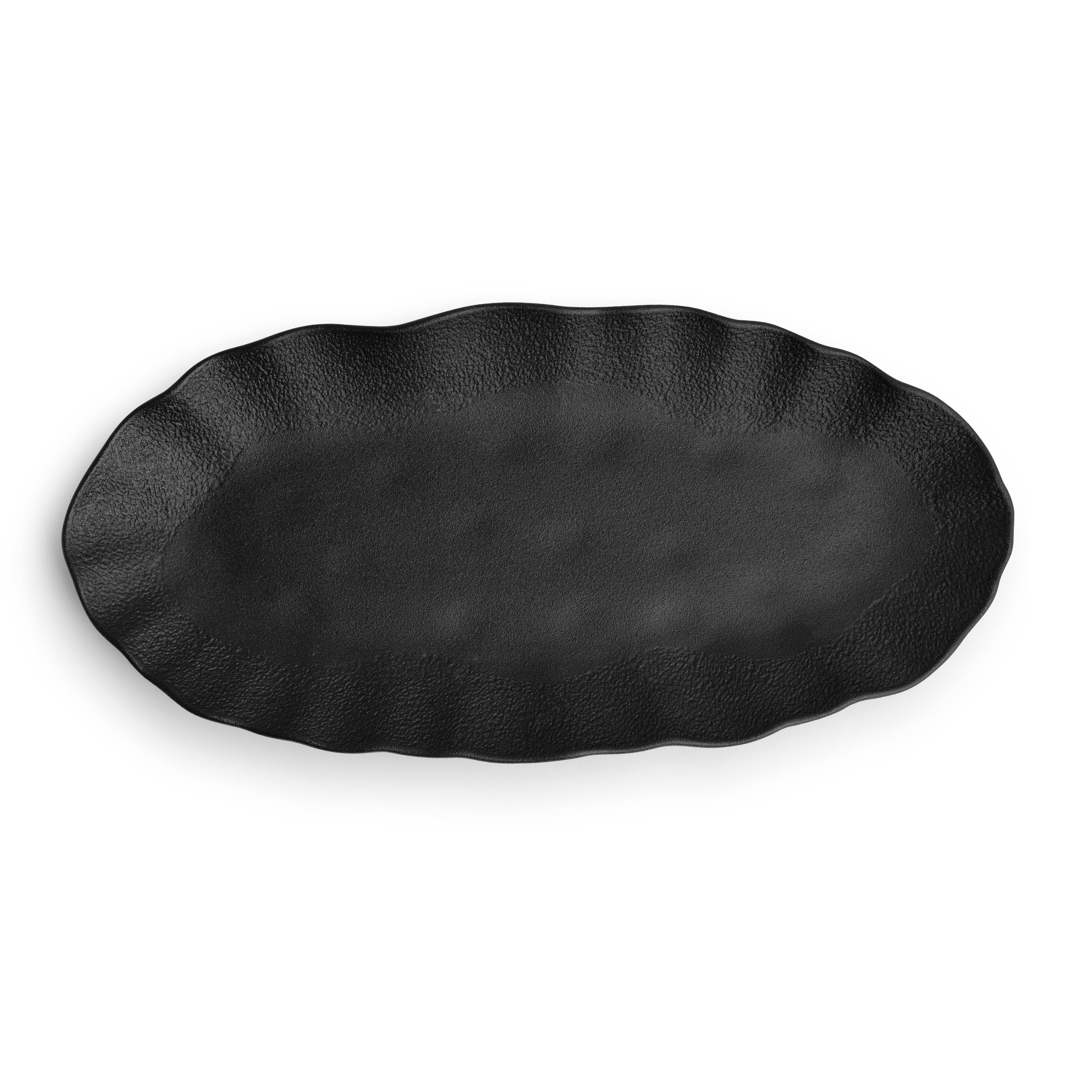 Black Slate Matte Oval Platter 19" – Silver Spoon Party Rental