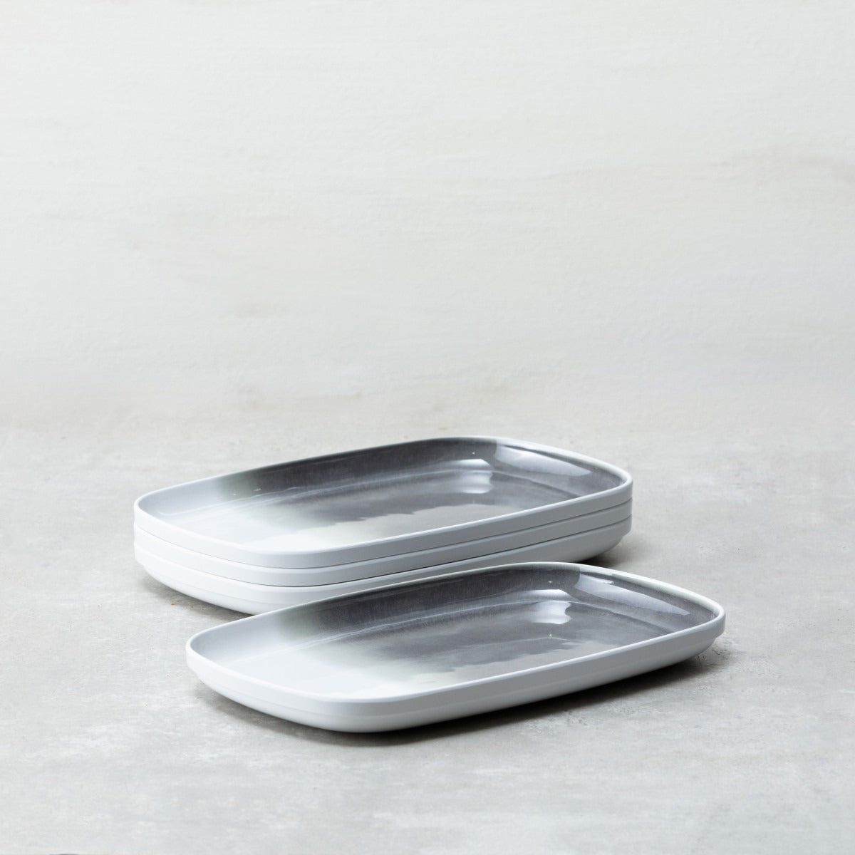 Gray Dairy Rectangular Platter 14x9 – Silver Spoon Party Rental