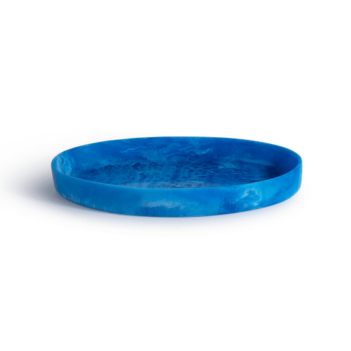 Radiant Res 16in Oval Tray-blu – Silver Spoon Party Rental