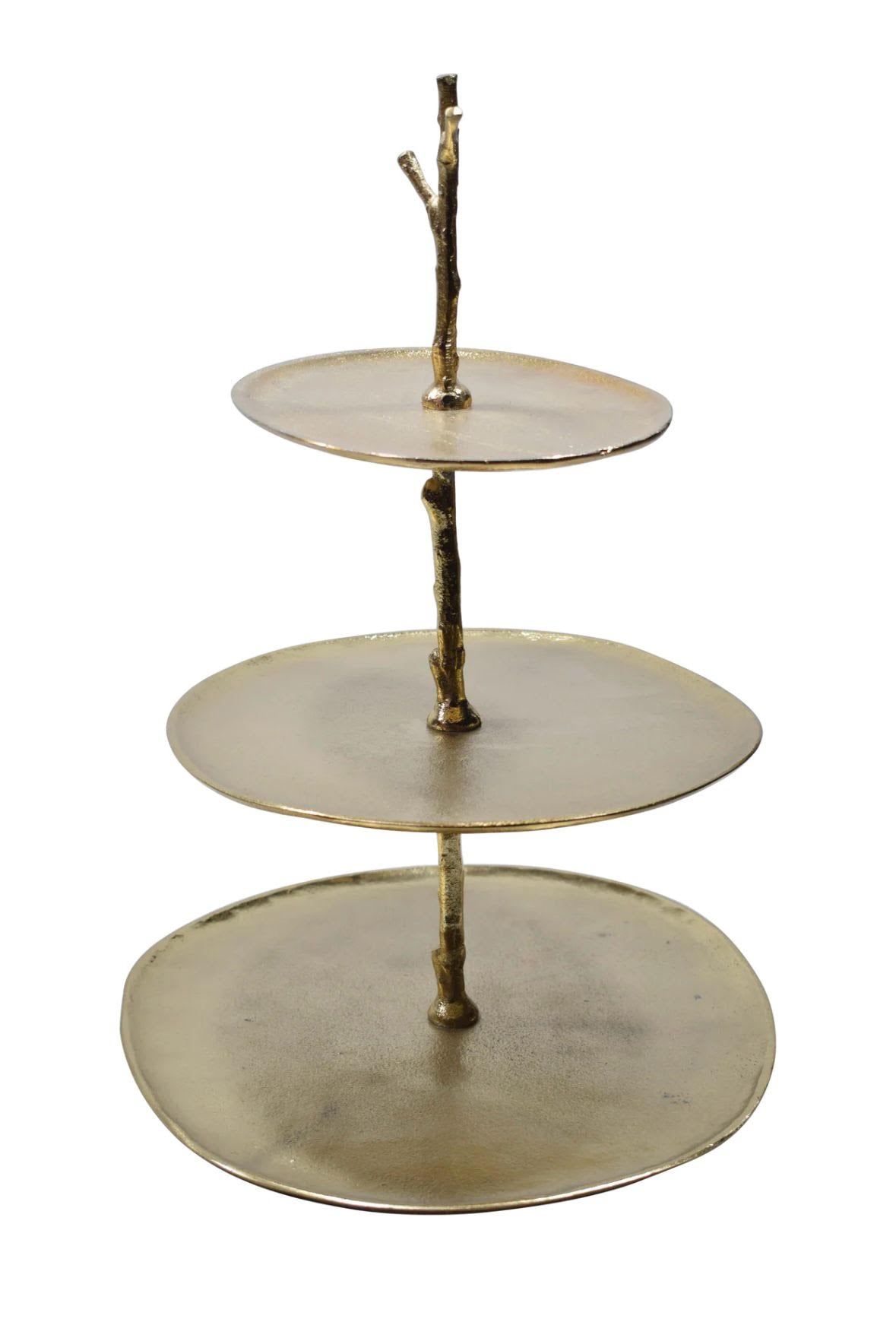 Regal Gold Tier Display Silver Spoon Party Rental