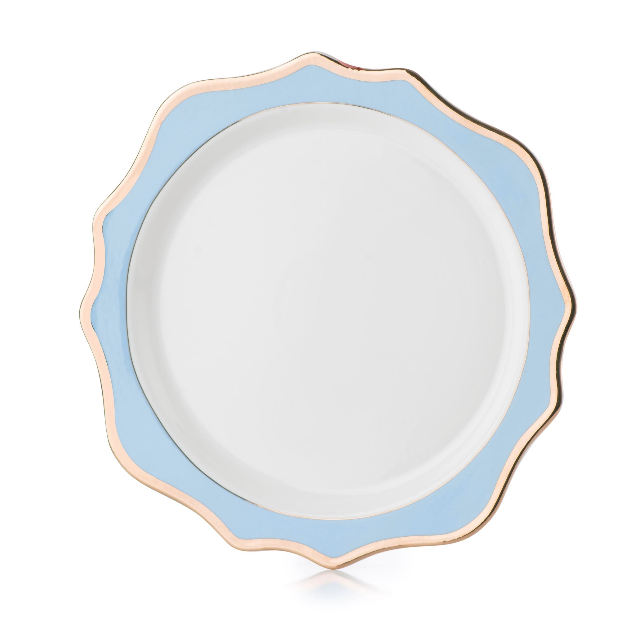 Victorian Blue Charger – Silver Spoon Party Rental